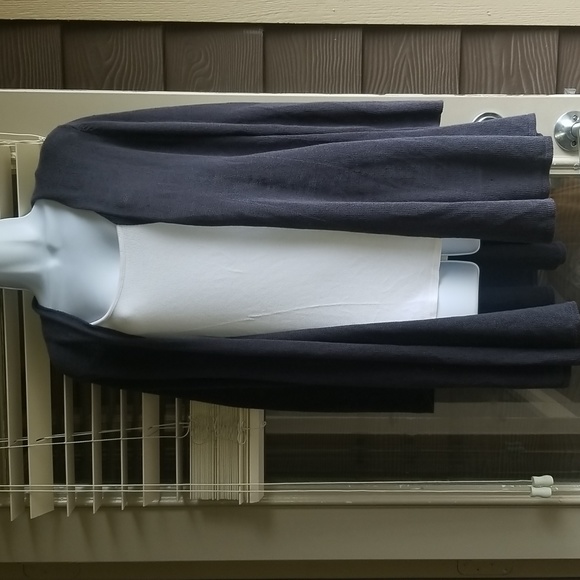 Eileen Fisher | Sweaters | Eileen Fisher Dark Gray Open Front Swing ...